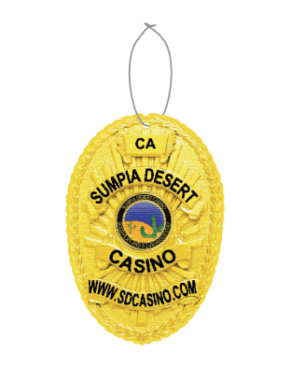 6 Point Star Air Freshener Badge - Owl Badges