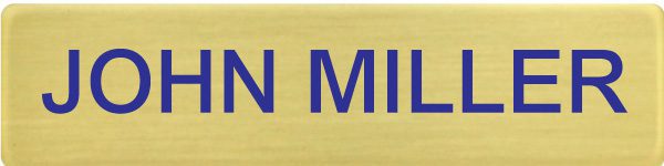 Metal name badges and metal name tags with logo - Owl Badges