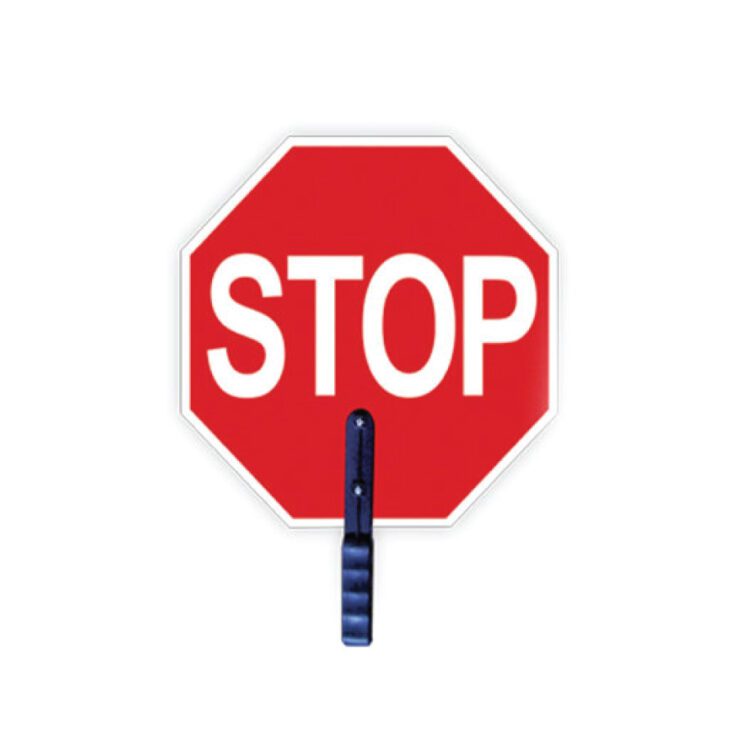 Handheld Stop Sign And Handheld Slow Sign – Owl Badges