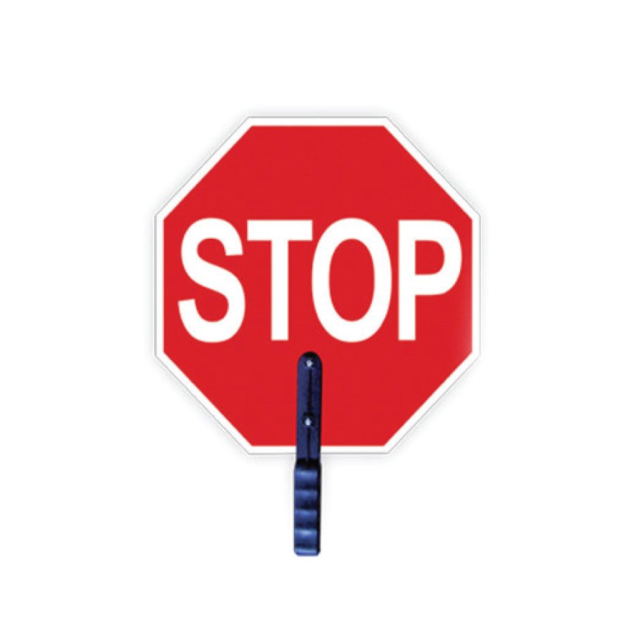 Handheld Stop Sign And Handheld Slow Sign – Owl Badges