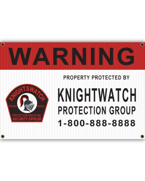 Custom Fence Signs and Security Signs - Owl Badges