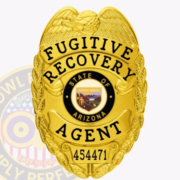 Order Fugitive Recovery Agent Badges | Save 75% On Badges