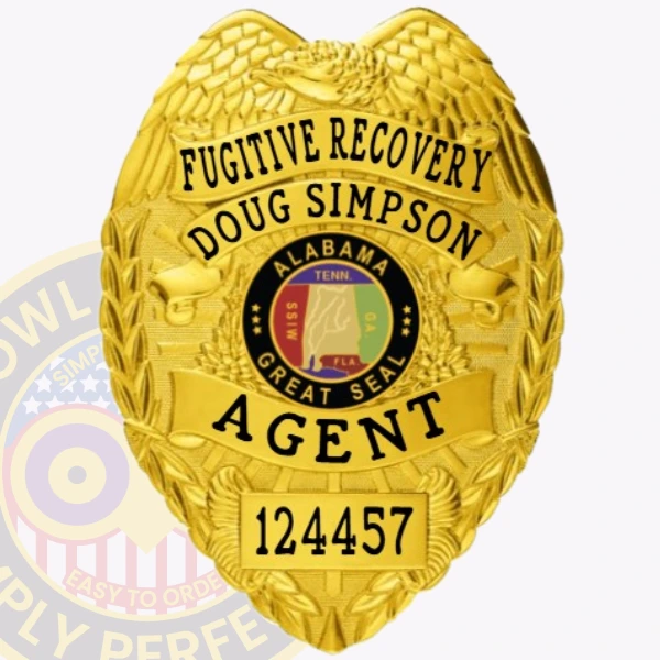 Buy Fugitive Recovery Agent Badges | Save 75% Shield Badges