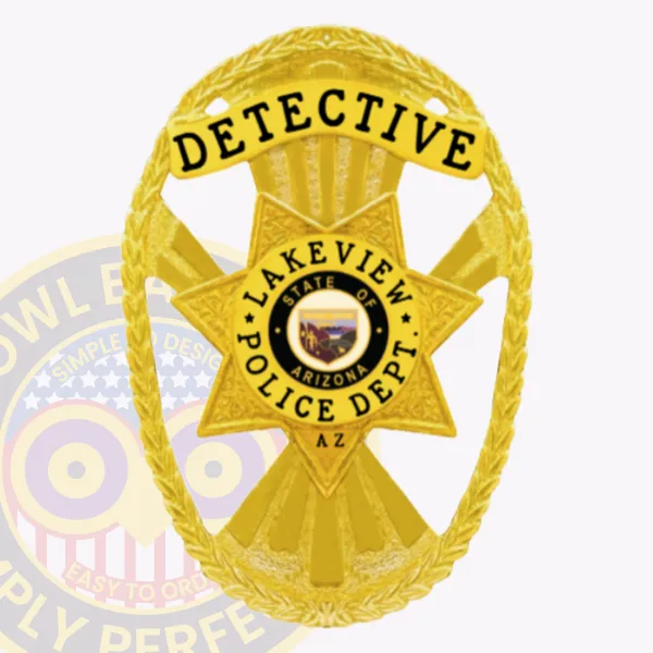 Custom Made Police Department Badge | No Set Up Fees