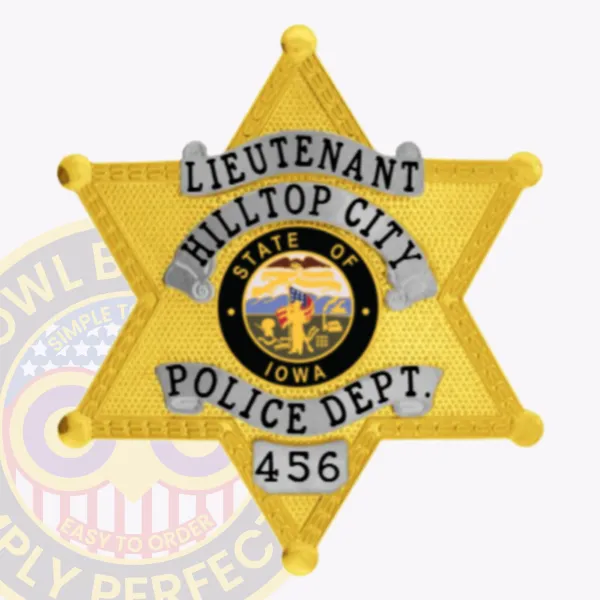 Custom Metal Policeman Badge | Design Today | Bulk Discounts