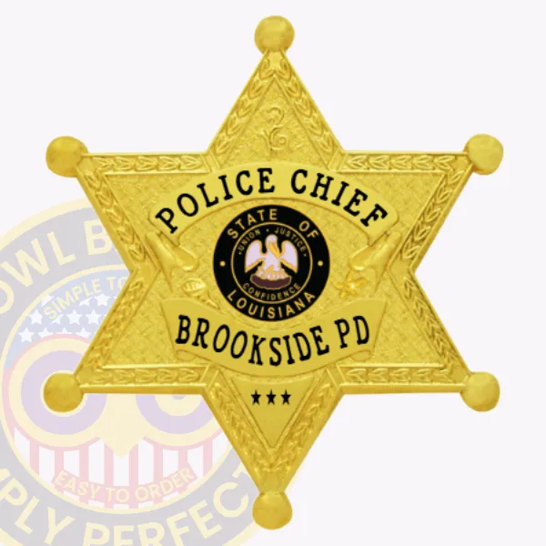Create Metal Police Officers Badge | Customize Online Today