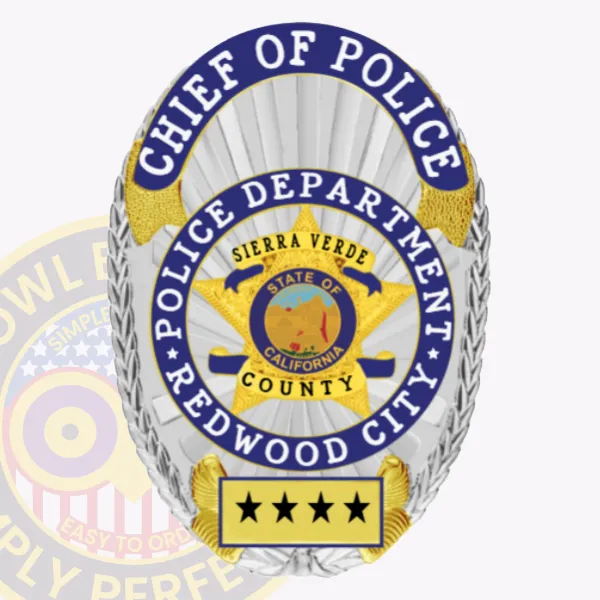 Custom Made Police Badges | Design Metal Badges In Minutes