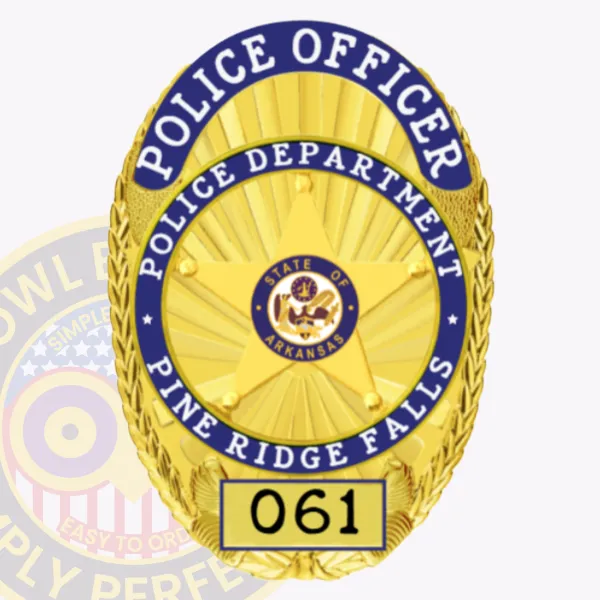 Custom Metal Badges For Officer | Create And Order Online