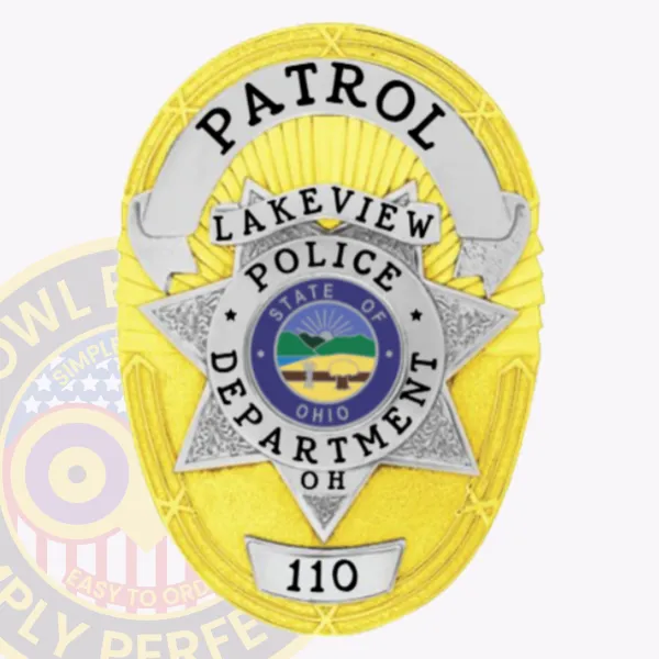 Custom Made Metal Officer Badge | Create Online In Minutes