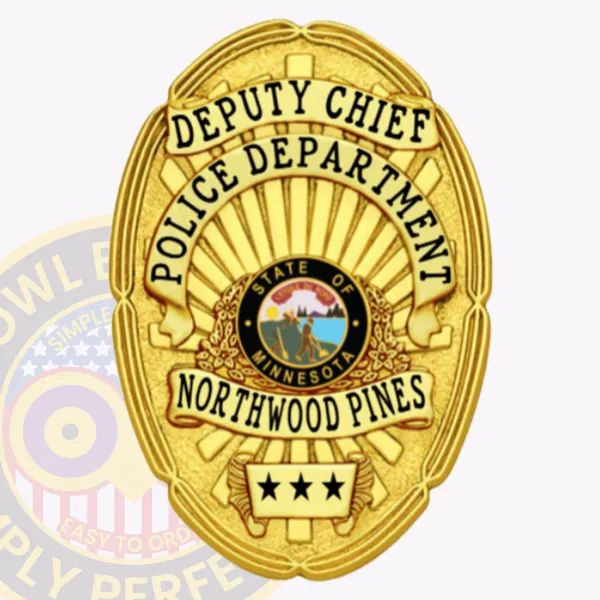 Personalize Police Department Badge | No Mold Or Set Up Fees