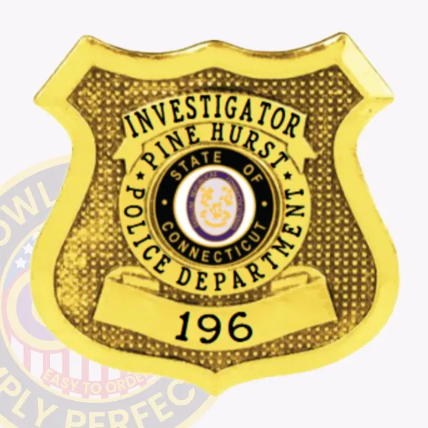 Custom Made Police Man Badge | No Setup Fees | Design Today