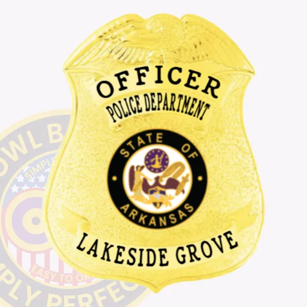 Create A Custom Metal Police Men Badge | No Set Up Fees