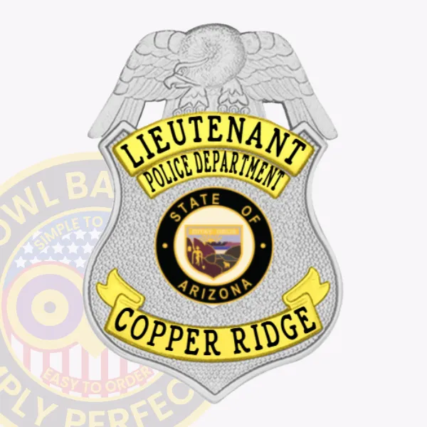 Custom Made Officer Badges | No Set Up Or Mold Fees