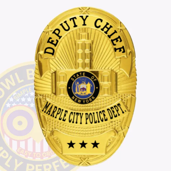 Personalize Metal Police Department Badges | No Setup Fees