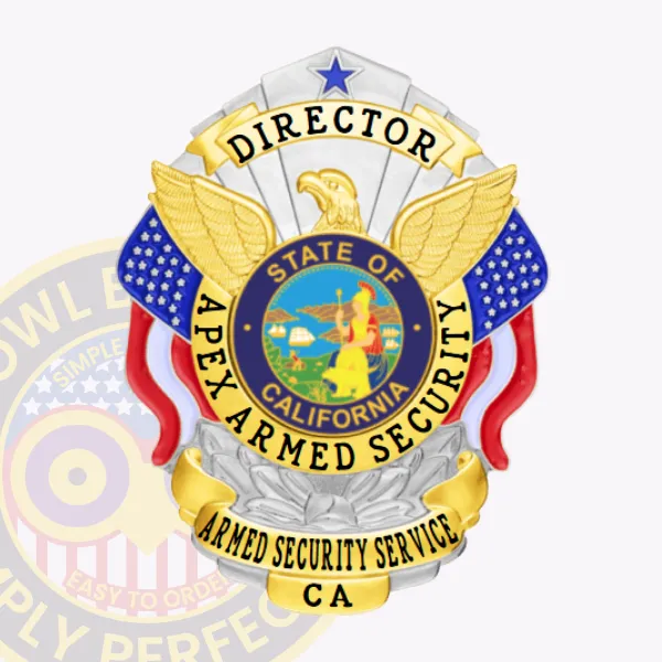 Custom Metal Badges For Armed Security | PO's Accepted