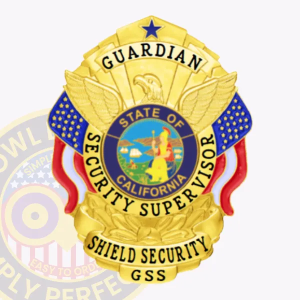 Custom Metal Security Supervisor Badges | Get Up To 70% Off