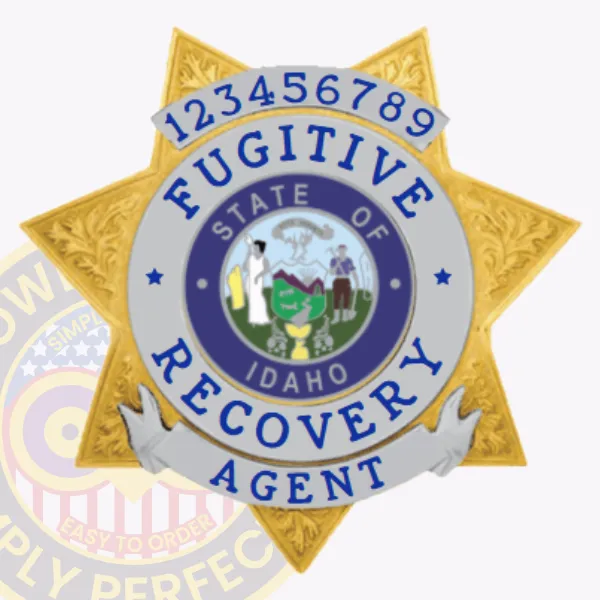 Customized Fugitive Recovery Agent Badges | Volume Discounts