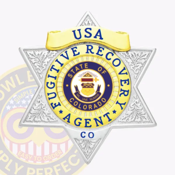 Custom Made Fugitive Recovery Agent Badge | Design Online