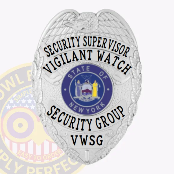 Customizable Security Supervisor Badges | No Set Up Fees