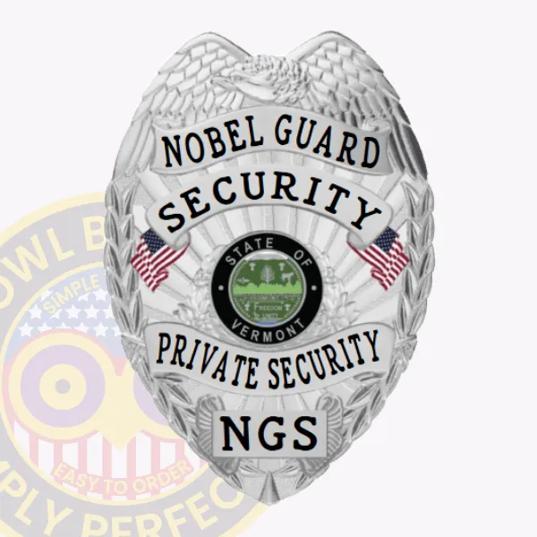 Personalized Private Security Badges | Eagle Top Metal Badge