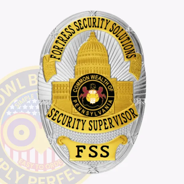 Custom Security Supervisor Badges | Design Online In Minutes