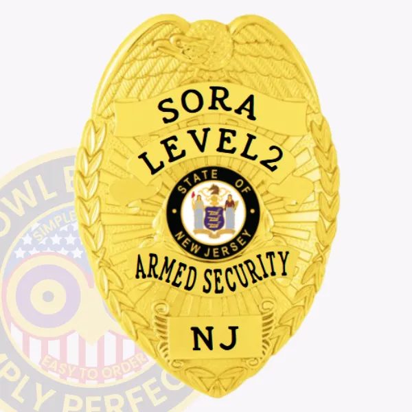 SORA Level 2 Armed Security Officer Badge | Custom Badges